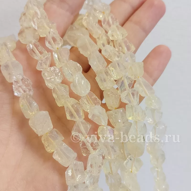 10 см "Кварц" желтый кусочки мини 8-12 мм (6695) купить в Воронеже